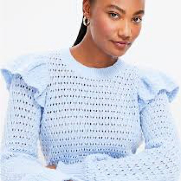 LOFT | Sweaters | Loft Powder Blue Sweater | Poshmark